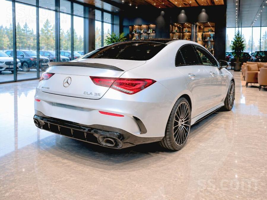 Pelēks Mercedes-Benz CLA 35 AMG 2021 Tallina, ar dzinēja tilpumu 2.00 L un nobraukumu 123 tūkst. km par 29900 €, foto 4 vietnē AUTOMOTO.COM.LV