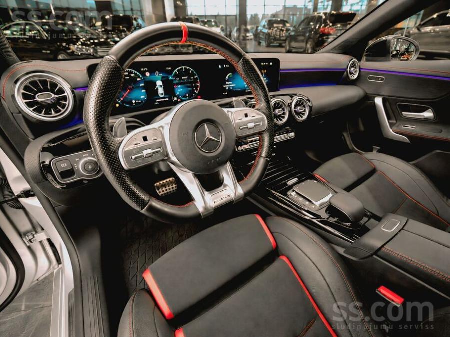 Pelēks Mercedes-Benz CLA 35 AMG 2021 Tallina, ar dzinēja tilpumu 2.00 L un nobraukumu 123 tūkst. km par 29900 €, foto 5 vietnē AUTOMOTO.COM.LV