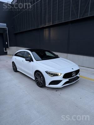 White Mercedes-Benz CLA 35 AMG 2020 in Liepaja, with an engine capacity of 2.00 L and mileage of 0 thousand km for 23550 €, photo 1 on AUTOMOTO.COM.LV