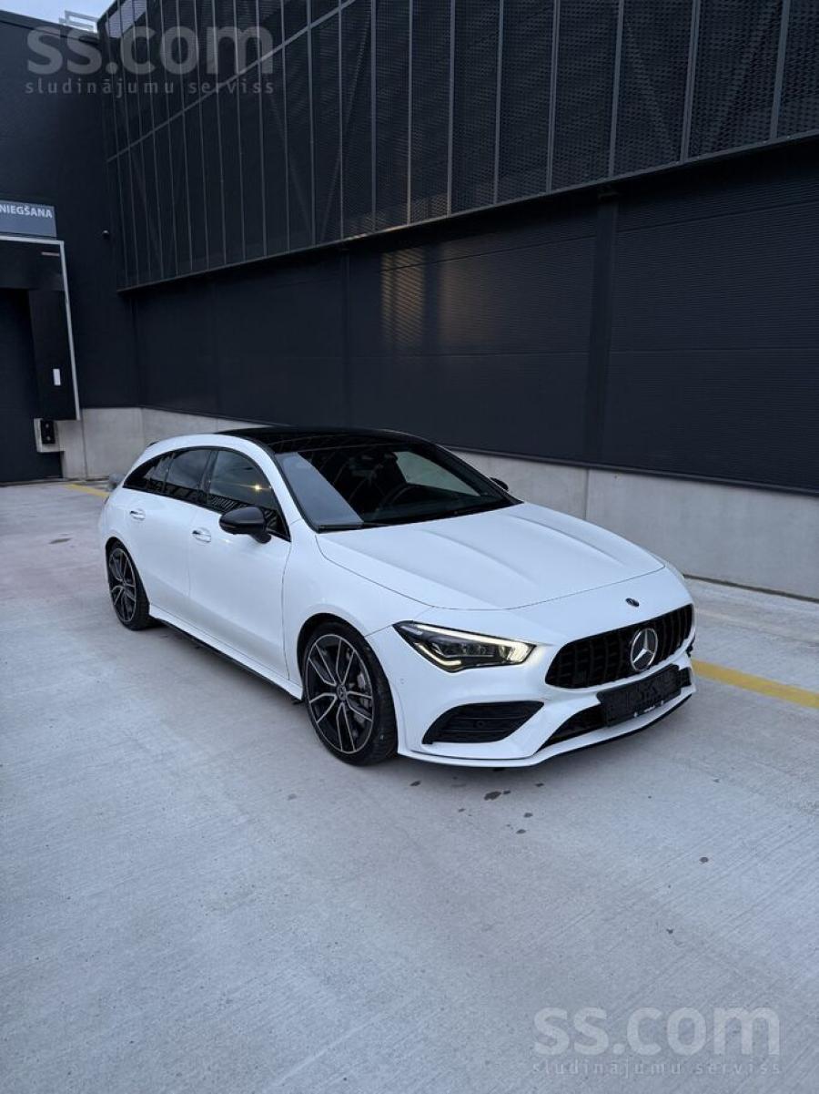 Белый Мерседес CLA 35 AMG 2020 в Лиепая, объемом двигателя 2.00 л и пробегом 0 тыс. км за 23550 €, фото 1 на AUTOMOTO.COM.LV