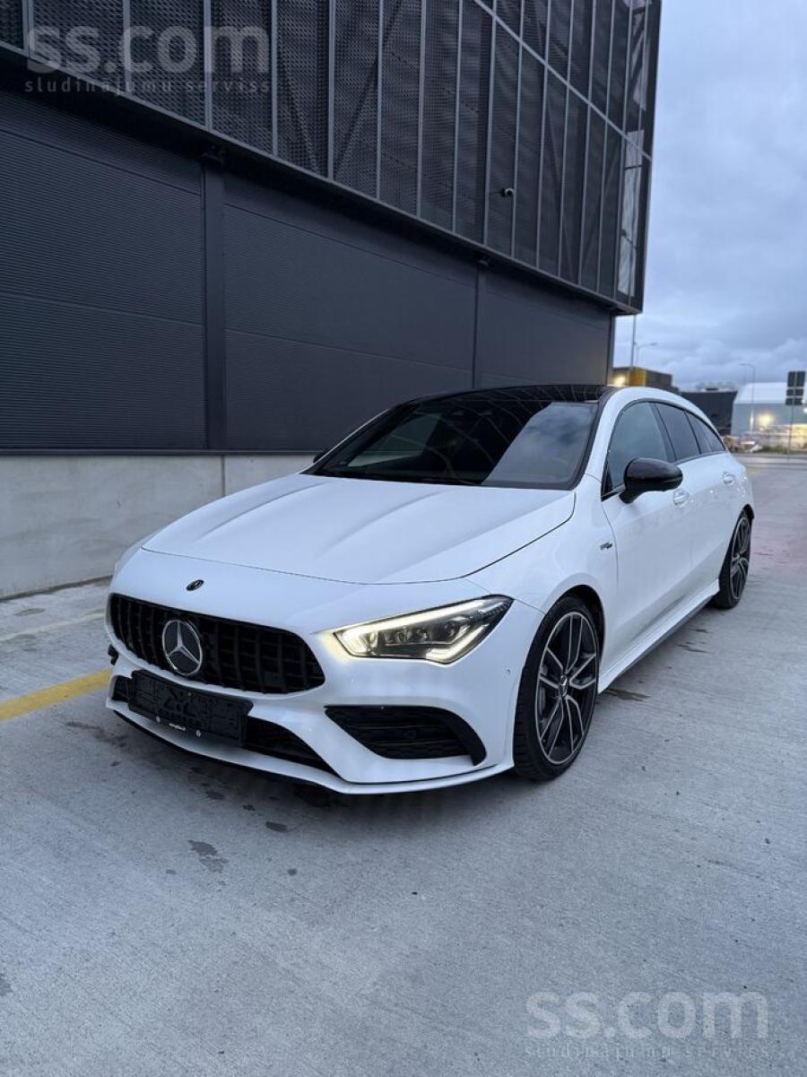 Белый Мерседес CLA 35 AMG 2020 в Лиепая, объемом двигателя 2.00 л и пробегом 0 тыс. км за 23550 €, фото 3 на AUTOMOTO.COM.LV