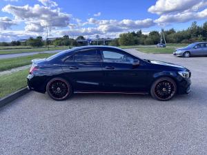 Black Mercedes-Benz CLA 45 AMG 2016 in Vilnius, with an engine capacity of 1.99 L and mileage of 150 thousand km for 29500 €, photo 4 on AUTOMOTO.COM.LV