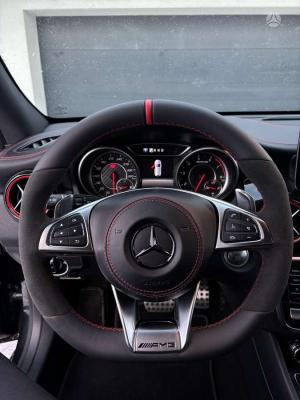 Black Mercedes-Benz CLA 45 AMG 2017 in Vilnius, with an engine capacity of 1.99 L and mileage of 211 thousand km for 23700 €, photo 13 on AUTOMOTO.COM.LV