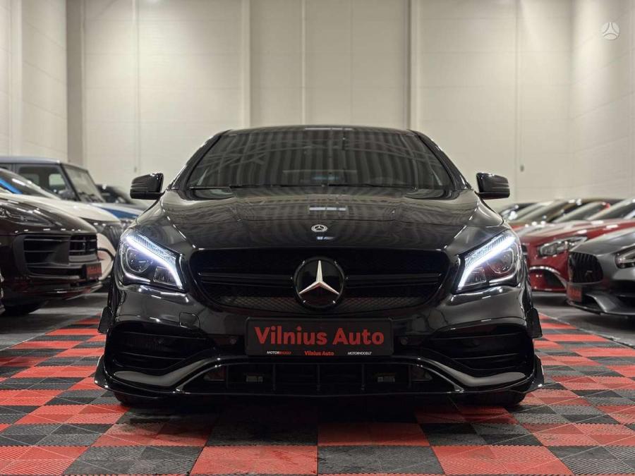 Melns Mercedes-Benz CLA 45 AMG 2017 Viļņa, ar dzinēja tilpumu 1.99 L un nobraukumu 211 tūkst. km par 24990 €, foto 2 vietnē AUTOMOTO.COM.LV