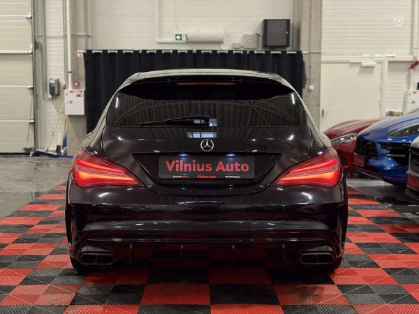 Black Mercedes-Benz CLA 45 AMG 2017 in Vilnius, with an engine capacity of 1.99 L and mileage of 211 thousand km for 24990 €, photo 5 on AUTOMOTO.COM.LV