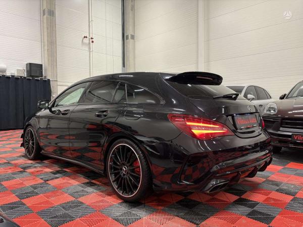 Black Mercedes-Benz CLA 45 AMG 2017 in Vilnius, with an engine capacity of 1.99 L and mileage of 211 thousand km for 24990 €, photo 6 on AUTOMOTO.COM.LV