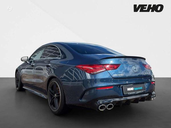 Blue Mercedes-Benz CLA 45 AMG 2020 in Vilnius, with an engine capacity of 1.99 L and mileage of 97 thousand km for 37900 €, photo 3 on AUTOMOTO.COM.LV