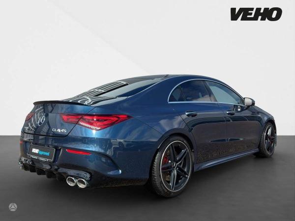 Blue Mercedes-Benz CLA 45 AMG 2020 in Vilnius, with an engine capacity of 1.99 L and mileage of 97 thousand km for 37900 €, photo 5 on AUTOMOTO.COM.LV