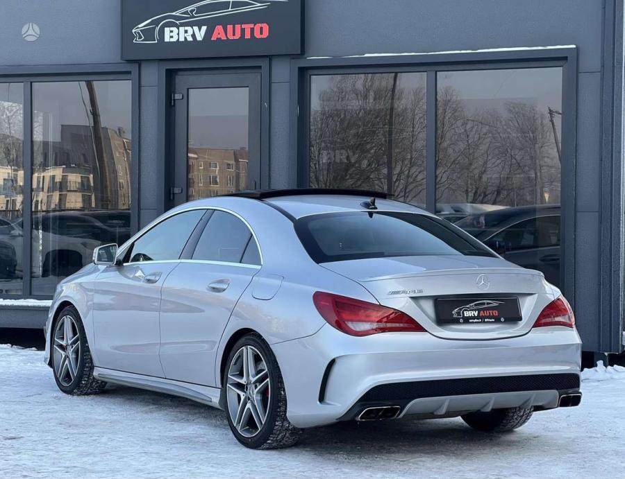 Pelēks Mercedes-Benz CLA 45 AMG 2015 Kėdainiai, ar dzinēja tilpumu 1.99 L un nobraukumu 226 tūkst. km par 19650 €, foto 9 vietnē AUTOMOTO.COM.LV