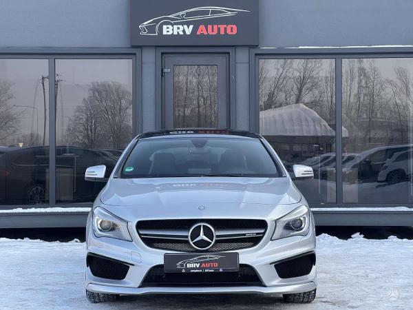 Grey Mercedes-Benz CLA 45 AMG 2015 in Kedainiai, with an engine capacity of 1.99 L and mileage of 226 thousand km for 19650 €, photo 3 on AUTOMOTO.COM.LV