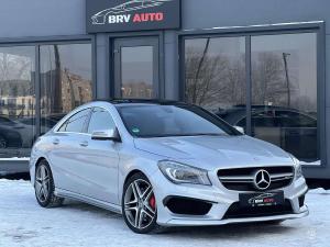 Grey Mercedes-Benz CLA 45 AMG 2015 in Kedainiai, with an engine capacity of 1.99 L and mileage of 226 thousand km for 19650 €, photo 5 on AUTOMOTO.COM.LV