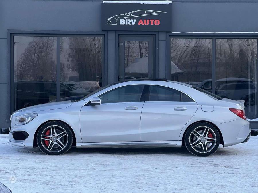 Grey Mercedes-Benz CLA 45 AMG 2015 in Kedainiai, with an engine capacity of 1.99 L and mileage of 226 thousand km for 19650 €, photo 10 on AUTOMOTO.COM.LV