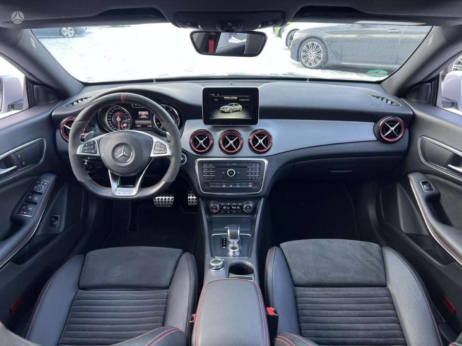 Grey Mercedes-Benz CLA 45 AMG 2015 in Kedainiai, with an engine capacity of 1.99 L and mileage of 226 thousand km for 19650 €, photo 25 on AUTOMOTO.COM.LV