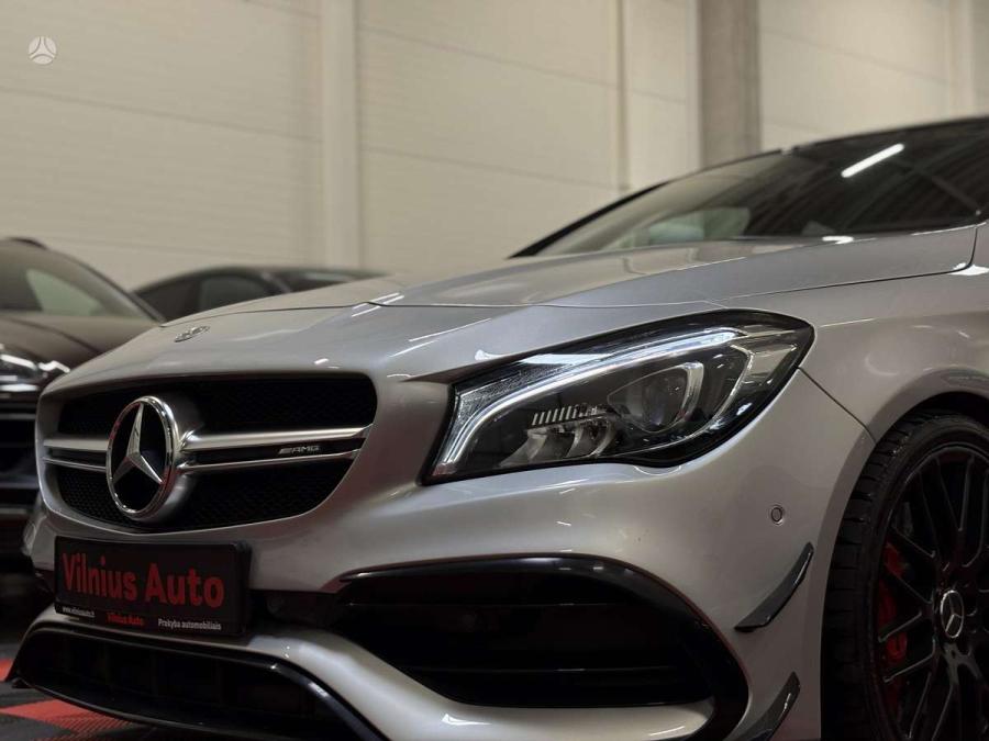 Pelēks Mercedes-Benz CLA 45 AMG 2018 Viļņa, ar dzinēja tilpumu 1.99 L un nobraukumu 94 tūkst. km par 26490 €, foto 8 vietnē AUTOMOTO.COM.LV