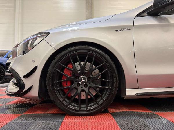 Grey Mercedes-Benz CLA 45 AMG 2018 in Vilnius, with an engine capacity of 1.99 L and mileage of 94 thousand km for 26490 €, photo 9 on AUTOMOTO.COM.LV