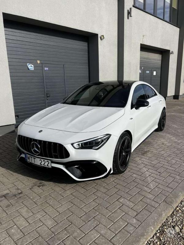 White Mercedes-Benz CLA 45 AMG 2020 in Panevezys, with an engine capacity of 0.20 L and mileage of 45 thousand km for 44000 €, photo 11 on AUTOMOTO.COM.LV