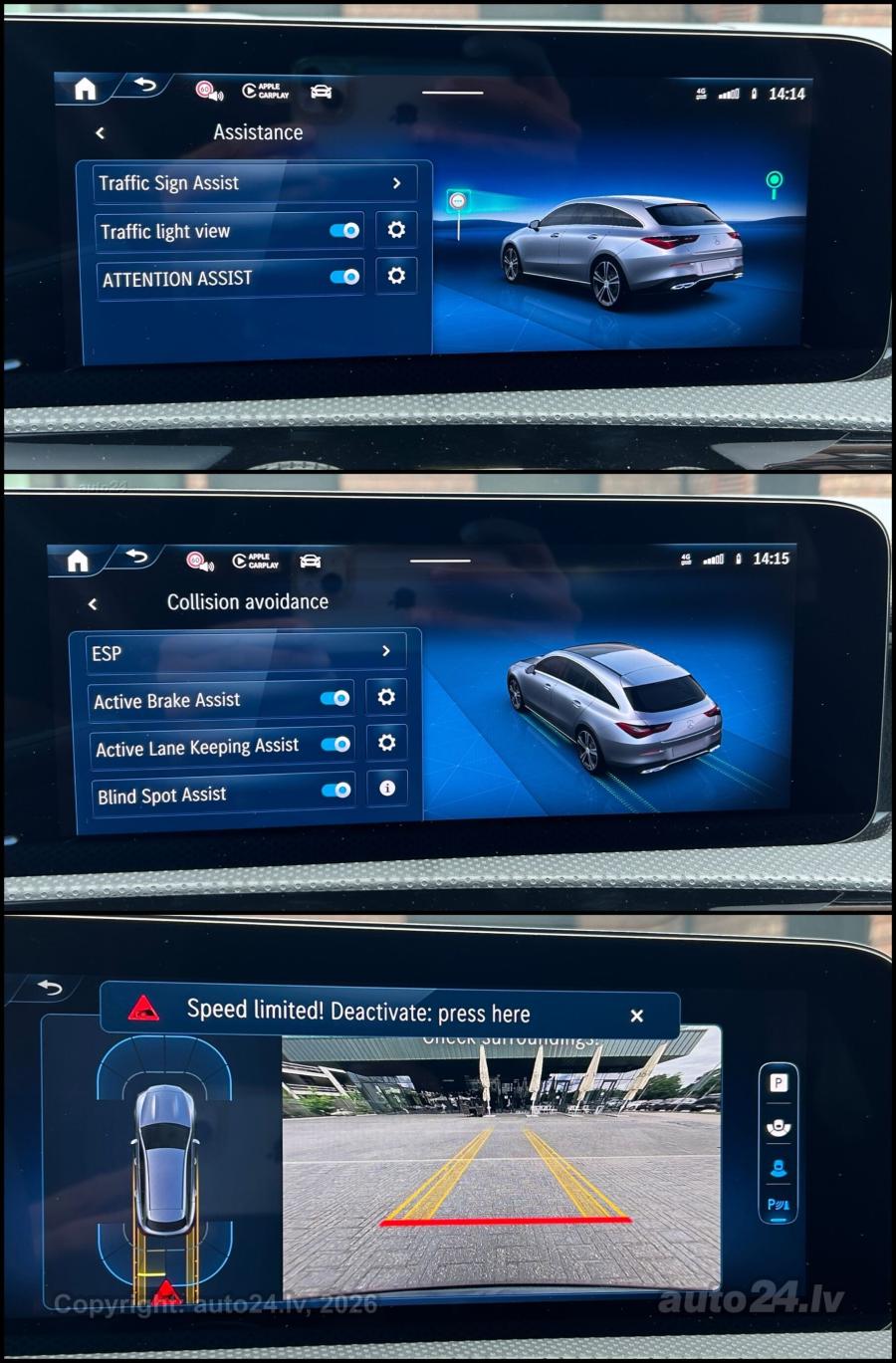 Melns Mercedes-Benz CLA-Class 2024 Tallina, ar dzinēja tilpumu 2.00 L un nobraukumu 22 tūkst. km par 34900 €, foto 22 vietnē AUTOMOTO.COM.LV