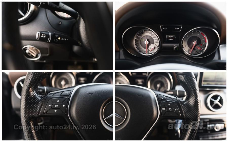 Black Mercedes-Benz CLA-Class 2014 in Tallinn, with an engine capacity of 2.00 L and mileage of 216 thousand km for 11999 €, photo 20 on AUTOMOTO.COM.LV