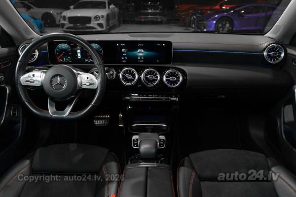 Black Mercedes-Benz CLA-Class 2020 in Riga, with an engine capacity of 1.40 L and mileage of 76 thousand km for 26500 €, photo 11 on AUTOMOTO.COM.LV