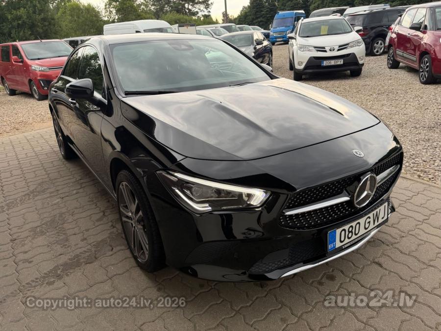 Black Mercedes-Benz CLA-Class 2022 in Voru, with an engine capacity of 1.30 L and mileage of 42 thousand km for 26900 €, photo 4 on AUTOMOTO.COM.LV
