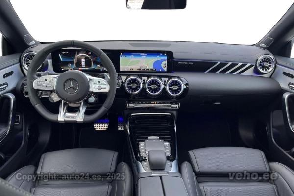 Black Mercedes-Benz CLA-Class 2023 in Parnu, with an engine capacity of 2.00 L and mileage of 17 thousand km for 52900 €, photo 11 on AUTOMOTO.COM.LV