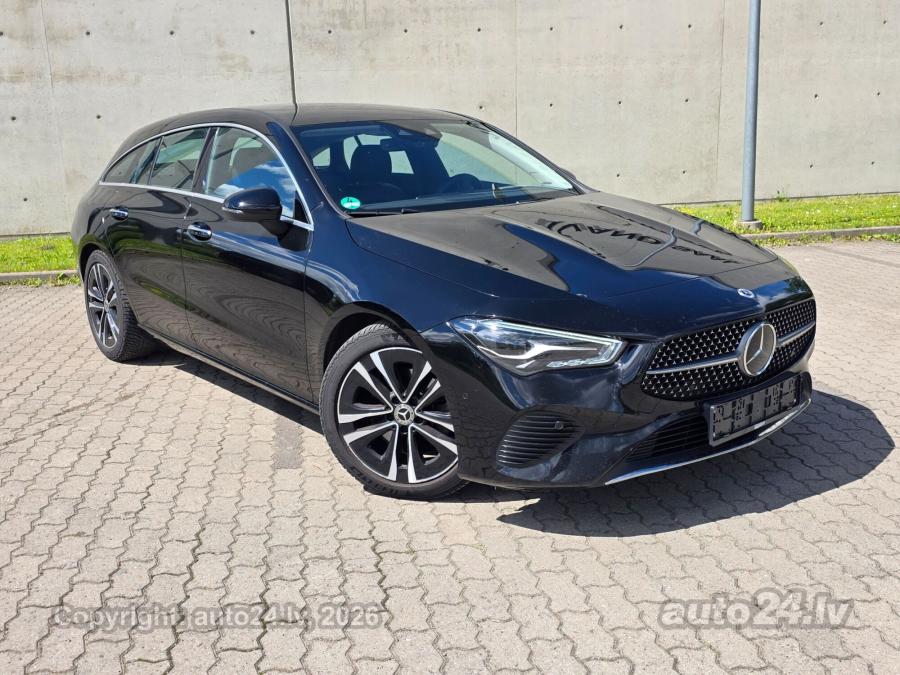 Black Mercedes-Benz CLA-Class 2023 in Viljandi, with an engine capacity of 2.00 L and mileage of 100 thousand km for 29999 €, photo 1 on AUTOMOTO.COM.LV