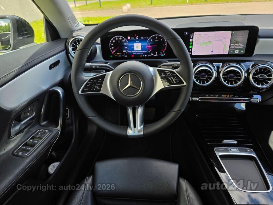 Black Mercedes-Benz CLA-Class 2023 in Viljandi, with an engine capacity of 2.00 L and mileage of 100 thousand km for 29999 €, photo 12 on AUTOMOTO.COM.LV
