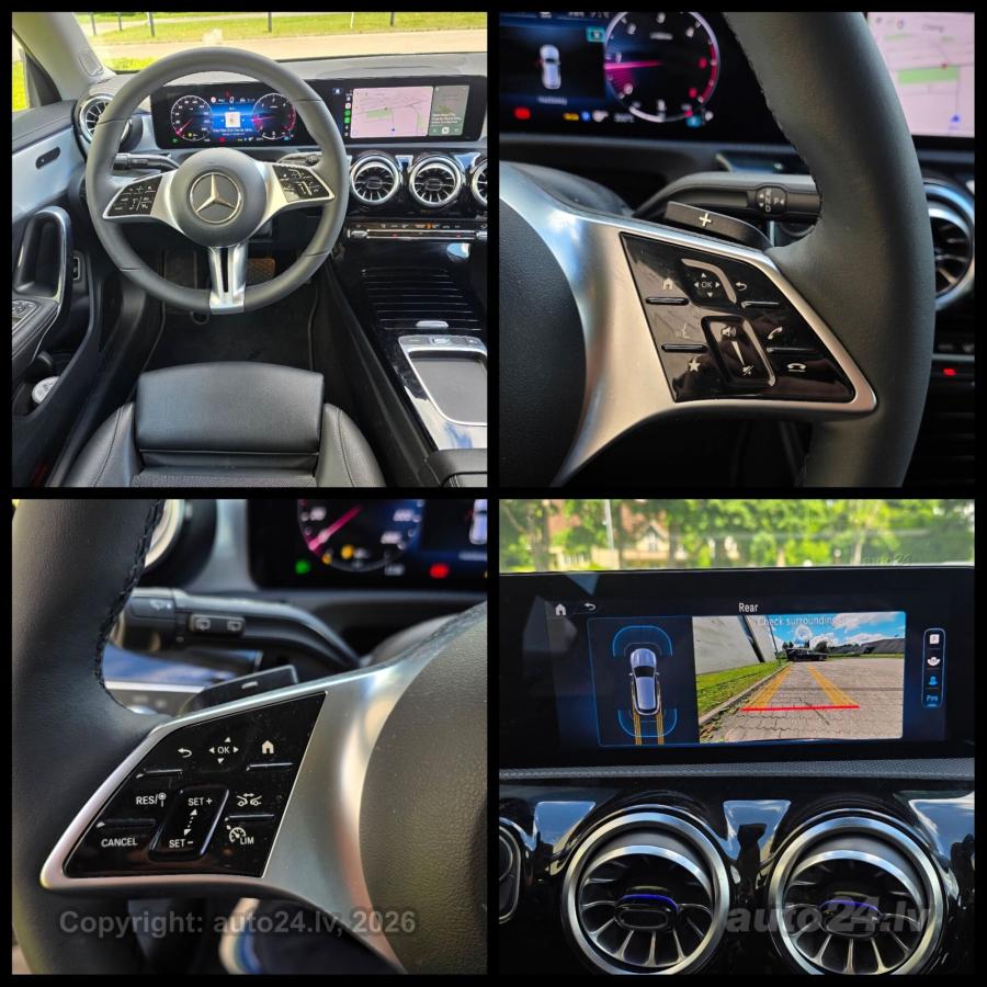 Black Mercedes-Benz CLA-Class 2023 in Viljandi, with an engine capacity of 2.00 L and mileage of 100 thousand km for 29999 €, photo 19 on AUTOMOTO.COM.LV