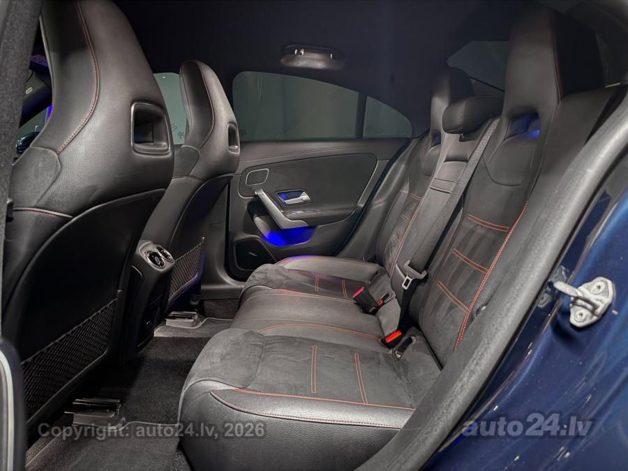 Blue Mercedes-Benz CLA-Class 2021 in Tallinn, with an engine capacity of 1.30 L and mileage of 64 thousand km for 27900 €, photo 10 on AUTOMOTO.COM.LV