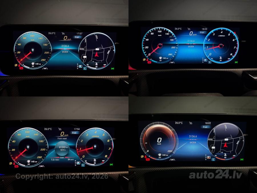 Blue Mercedes-Benz CLA-Class 2021 in Tallinn, with an engine capacity of 1.30 L and mileage of 64 thousand km for 27900 €, photo 24 on AUTOMOTO.COM.LV
