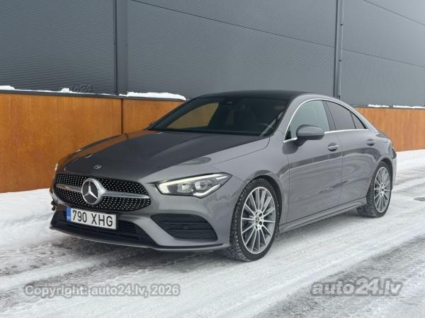 Grey Mercedes-Benz CLA-Class 2021 in Tallinn, with an engine capacity of 1.30 L and mileage of 59 thousand km for 27900 €, photo 1 on AUTOMOTO.COM.LV
