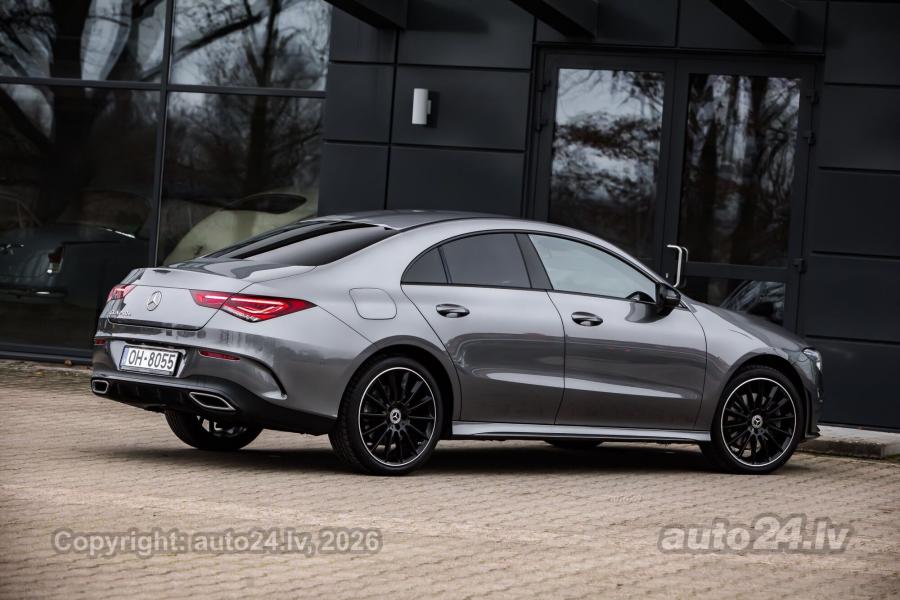 Grey Mercedes-Benz CLA-Class 2022 in Riga, with an engine capacity of 2.00 L and mileage of 75 thousand km for 29990 €, photo 4 on AUTOMOTO.COM.LV