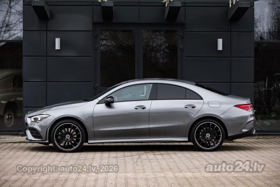 Grey Mercedes-Benz CLA-Class 2022 in Riga, with an engine capacity of 2.00 L and mileage of 75 thousand km for 29990 €, photo 5 on AUTOMOTO.COM.LV