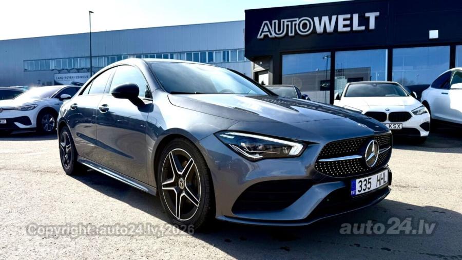 Pelēks Mercedes-Benz CLA-Class 2023 Tallina, ar dzinēja tilpumu 2.00 L un nobraukumu 61 tūkst. km par 32950 €, foto 1 vietnē AUTOMOTO.COM.LV