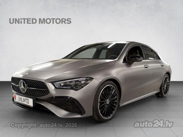 Pelēks Mercedes-Benz CLA-Class 2025 Tallina, ar dzinēja tilpumu 0.00 L un nobraukumu 16 tūkst. km par 38990 €, foto 1 vietnē AUTOMOTO.COM.LV