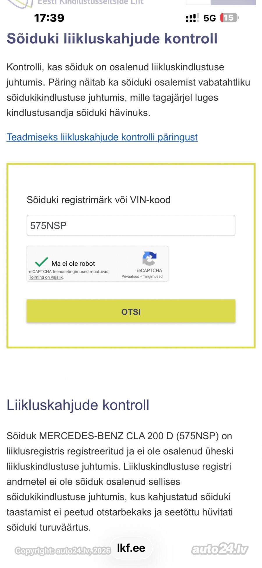 Серый Мерседес ЦЛА-класс 2016 в Таллин, объемом двигателя 2.20 л и пробегом 0 тыс. км за 7450 €, фото 17 на AUTOMOTO.COM.LV