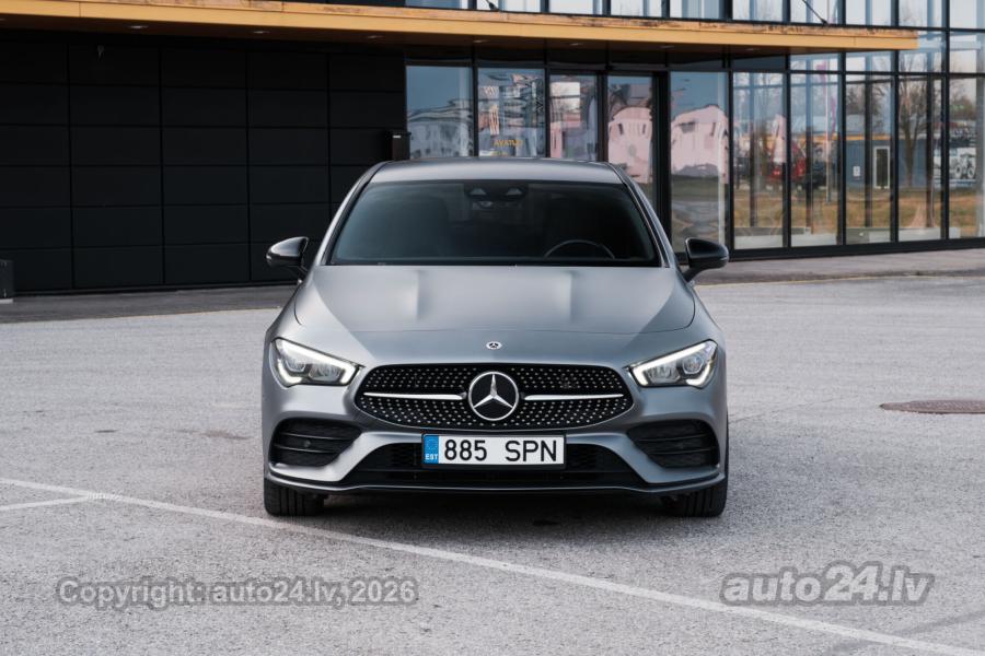 Grey Mercedes-Benz CLA-Class 2021 in Tallinn, with an engine capacity of 1.30 L and mileage of 36 thousand km for 30900 €, photo 4 on AUTOMOTO.COM.LV