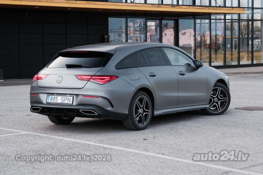 Grey Mercedes-Benz CLA-Class 2021 in Tallinn, with an engine capacity of 1.30 L and mileage of 36 thousand km for 30900 €, photo 7 on AUTOMOTO.COM.LV