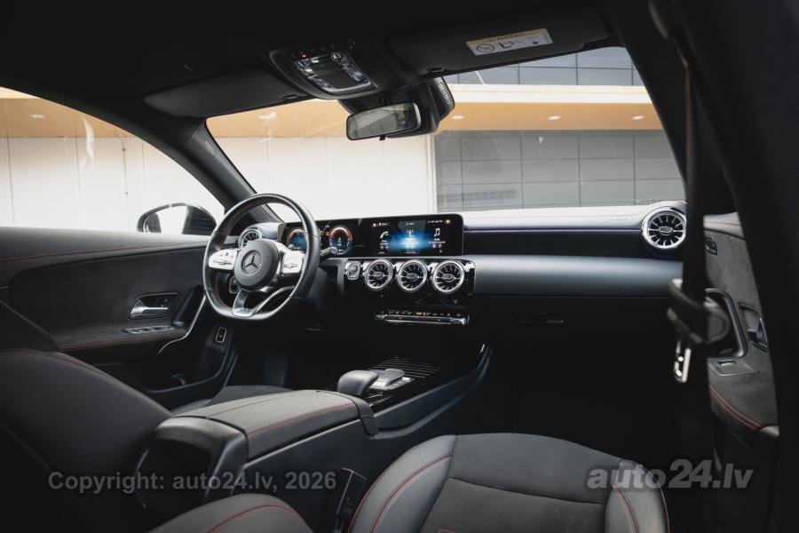 Grey Mercedes-Benz CLA-Class 2021 in Tallinn, with an engine capacity of 1.30 L and mileage of 36 thousand km for 30900 €, photo 16 on AUTOMOTO.COM.LV