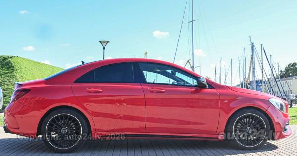 Red Mercedes-Benz CLA-Class 2018 in Riga, with an engine capacity of 1.99 L and mileage of 60 thousand km for 20600 €, photo 4 on AUTOMOTO.COM.LV