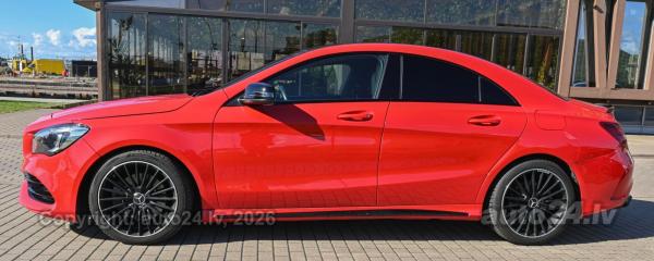 Red Mercedes-Benz CLA-Class 2018 in Riga, with an engine capacity of 1.99 L and mileage of 60 thousand km for 20600 €, photo 5 on AUTOMOTO.COM.LV