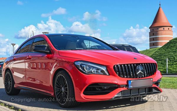 Red Mercedes-Benz CLA-Class 2018 in Riga, with an engine capacity of 1.99 L and mileage of 60 thousand km for 20600 €, photo 6 on AUTOMOTO.COM.LV