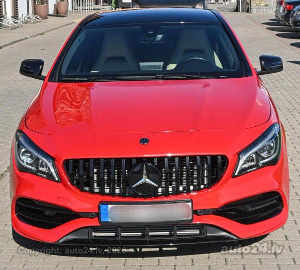 Red Mercedes-Benz CLA-Class 2018 in Riga, with an engine capacity of 1.99 L and mileage of 60 thousand km for 20600 €, photo 8 on AUTOMOTO.COM.LV