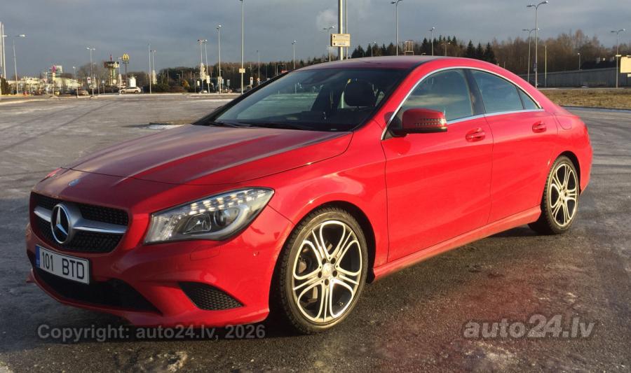 Sarkans Mercedes-Benz CLA-Class 2016 Tallina, ar dzinēja tilpumu 1.60 L un nobraukumu 80 tūkst. km par 16950 €, foto 1 vietnē AUTOMOTO.COM.LV