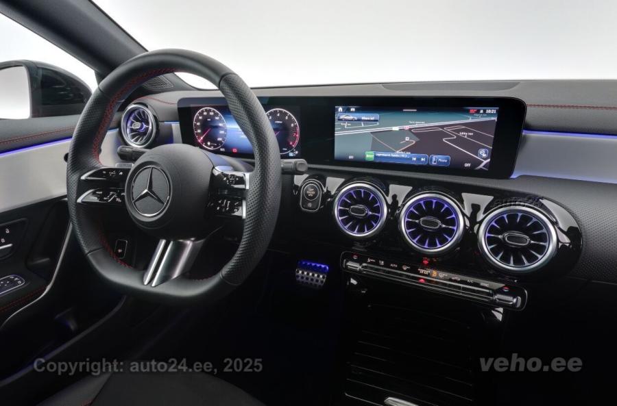Sarkans Mercedes-Benz CLA-Class 2024 Tallina, ar dzinēja tilpumu 1.30 L un nobraukumu 15 tūkst. km par 42900 €, foto 10 vietnē AUTOMOTO.COM.LV