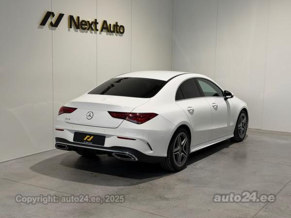 White Mercedes-Benz CLA-Class 2019 in Tartu, with an engine capacity of 1.50 L and mileage of 119 thousand km for 23900 €, photo 2 on AUTOMOTO.COM.LV