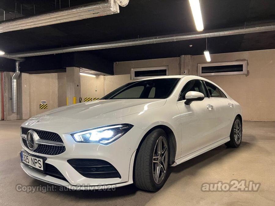 White Mercedes-Benz CLA-Class 2021 in Tallinn, with an engine capacity of 2.00 L and mileage of 71 thousand km for 32500 €, photo 1 on AUTOMOTO.COM.LV