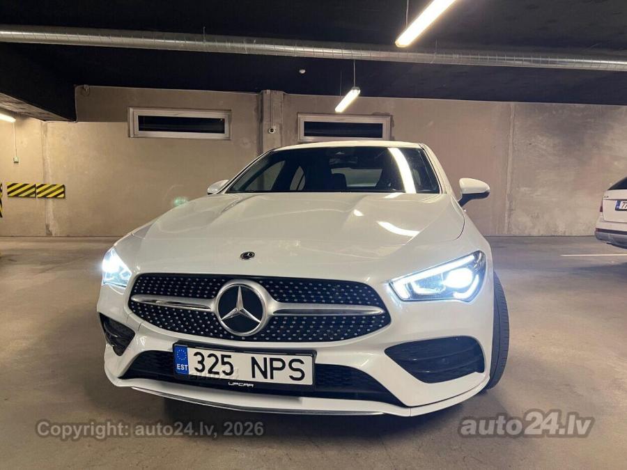 White Mercedes-Benz CLA-Class 2021 in Tallinn, with an engine capacity of 2.00 L and mileage of 71 thousand km for 32500 €, photo 2 on AUTOMOTO.COM.LV