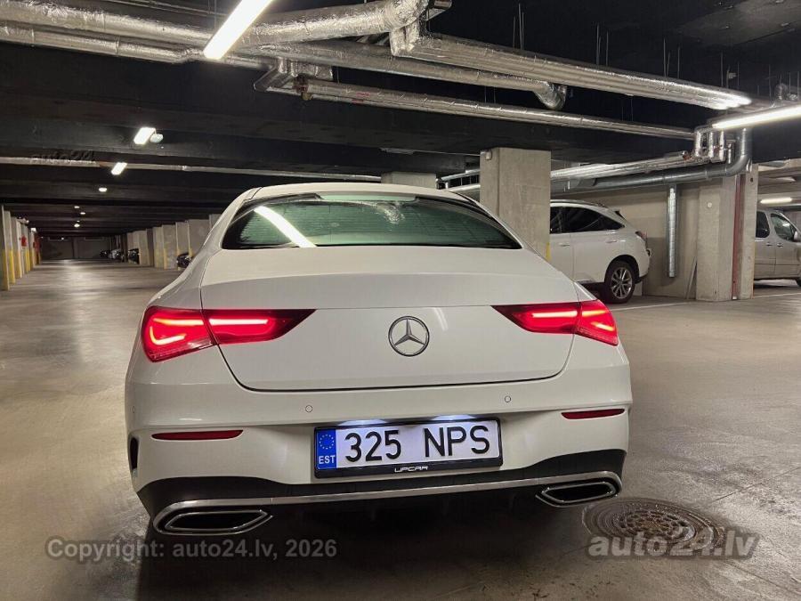 White Mercedes-Benz CLA-Class 2021 in Tallinn, with an engine capacity of 2.00 L and mileage of 71 thousand km for 32500 €, photo 4 on AUTOMOTO.COM.LV