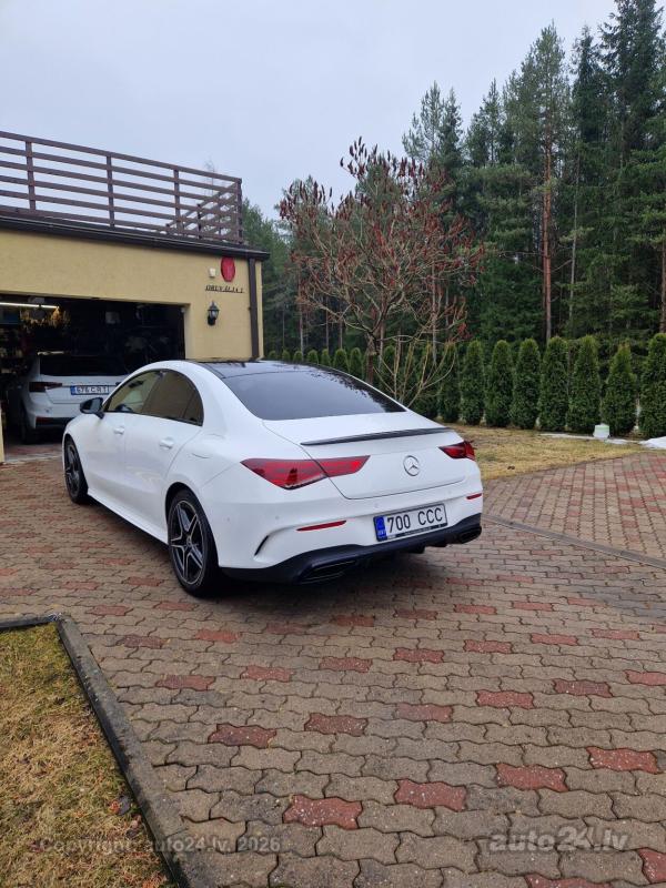 White Mercedes-Benz CLA-Class 2022 in Tallinn, with an engine capacity of 1.30 L and mileage of 78 thousand km for 31900 €, photo 5 on AUTOMOTO.COM.LV